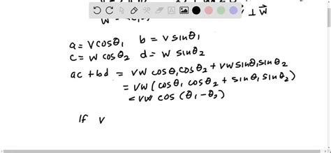 Solved A Prove That A Set Of Two Perpendicular Nonzero Vectors From ℝ