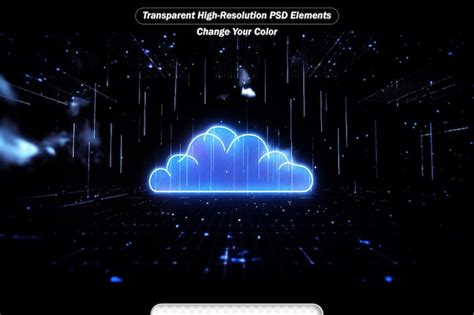 Premium Psd Data Transfer Cloud Computing Technology Concept