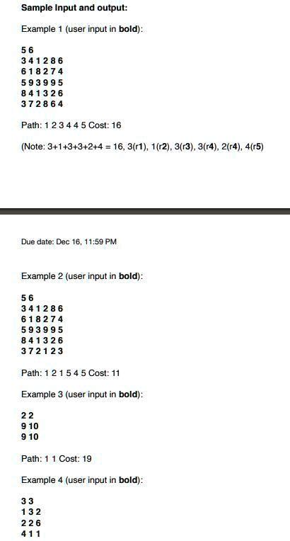 SOLVED C Shortest Path Problem Input The Input Consists Of A Sequence Of Matrix