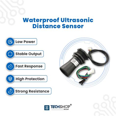 Waterproof Ultrasonic Distance Sensor A01nyub Price In Bangladesh
