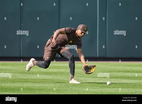 Denver Co Usa 12th July 2022 San Diego Center Fielder Estuary Ruiz