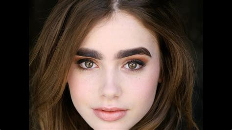 Lily Collins Lies About Her Eyebrows Twitter Account Youtube