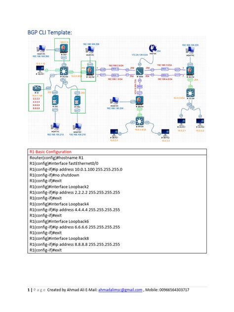 38 Bgp Cli Template Pdf Computing Computer Engineering