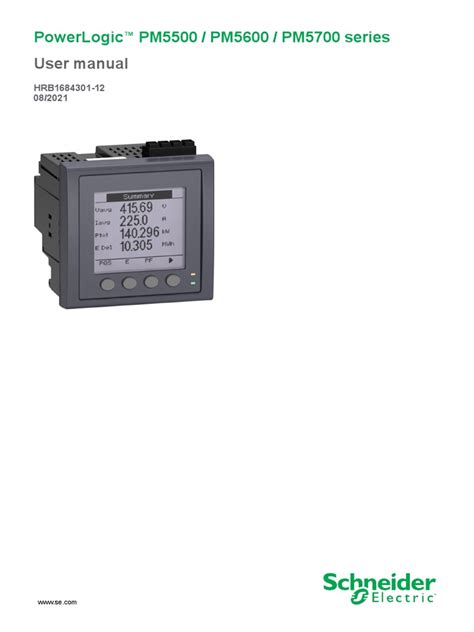 User Manual Powerlogic Pm5500 Pm5600 Pm5700 Series Pdf File Transfer Protocol