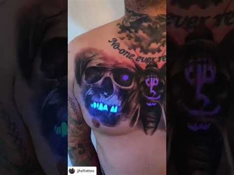 Beautiful Tattoos By Jjhalltattoo Using UV Sensitive Ink From Moms Tattoo Ink