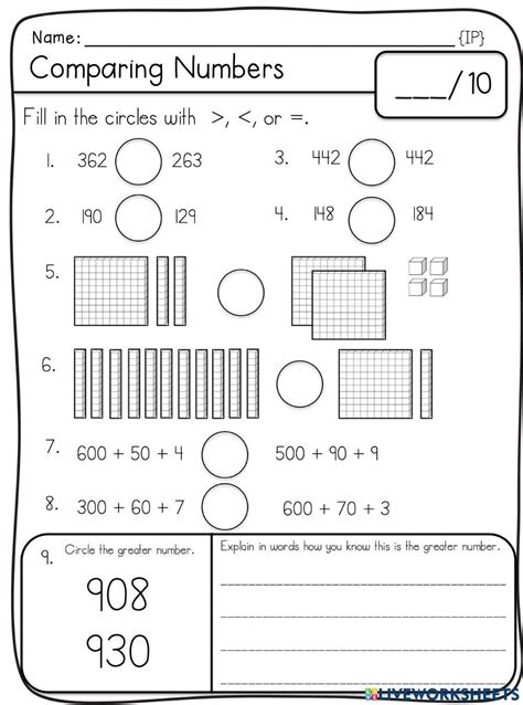 Place Value Online Exercise For Grade 2 Live Worksheets Worksheets