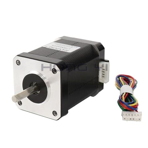 Hibrid Stepper Motor 2 Fázisú Nema 17 Motor 60mm 1 7a 0 73nm 60mm 4 Vezetékes Nema17