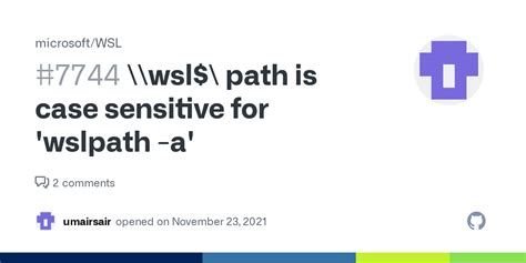 Wsl Path Is Case Sensitive For Wslpath A · Issue 7744