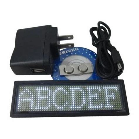 ABS Plastic Mini LED Name Badge Shape Rectangle At Rs Piece In Sas Nagar