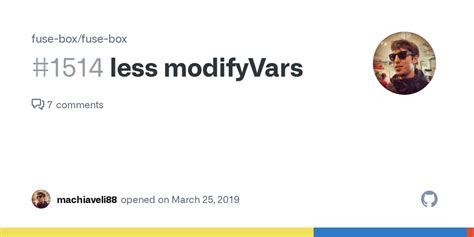 Less ModifyVars Issue Fuse Box Fuse Box GitHub