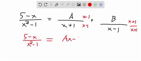 SOLVED Decompose The Given Rational Function Into Partial Fractions Calculate The Coefficients