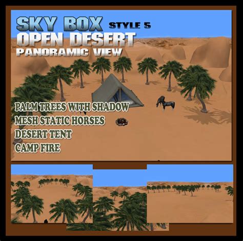 Second Life Marketplace Skybox Style 5 Open Desert