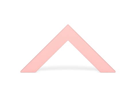 Angular Pink Corner Arch Geometric Stage Presentation 3d Decor Element Front View Realistic