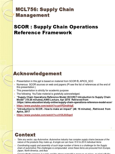 scor model pdf performance indicator supply chain management
