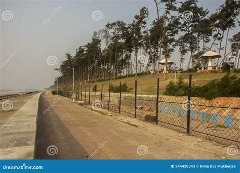 Beautiful Marine Drive Road At Digha Sea Beach With Selective Focus