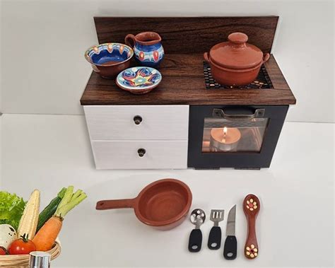 Tiny Cooking Set Mini Stove For Cooking Real Tiny Food Working Miniatures Mini Oven With