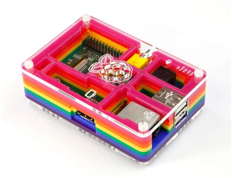 Корпус Rainbow Pibow для Raspberry Pi Model B Raspberry Pi в Киеве