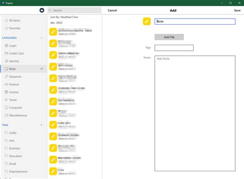 Inconsistent Note Managment Feature Requests Enpass Discussion Forum