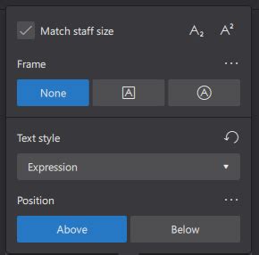 Formatting Text MuseScore