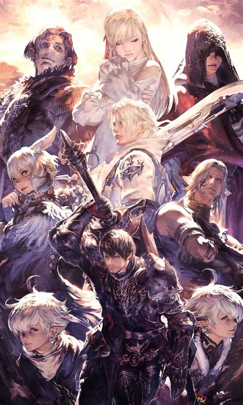 Class Characters Final Fantasy Xiv Online Video Game 4k Wallpaper
