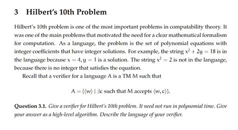 solved hilbert s 10th problem hilbert s 10th problem is one of the