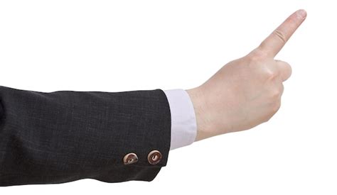 Premium Photo Pointing Index Finger Hand Gesture