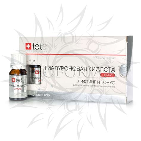 Tete (Тете) Cosmeceutical, Гиалуроновая кислота + DMAE, 30 мл купить в ...