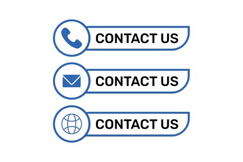 Contact Us Buttons Vector Element 13339851 Vector Art At Vecteezy