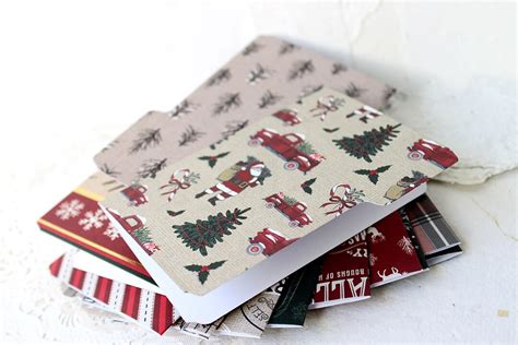 Mini File Folders File Folders Scrapbook Supply Christmas File