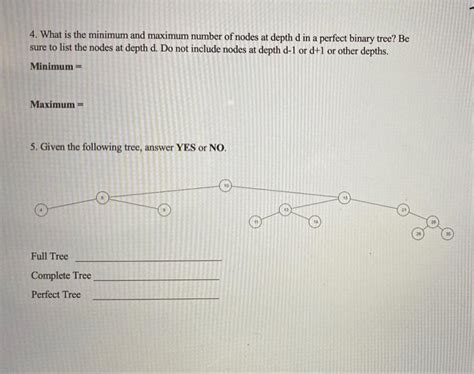 Solved What Is The Minimum And Maximum Number Of Nodes At Chegg