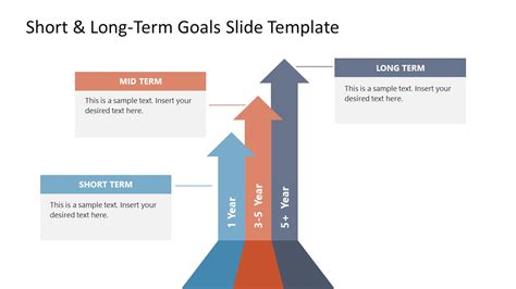 Short And Long Term Goals Powerpoint Template