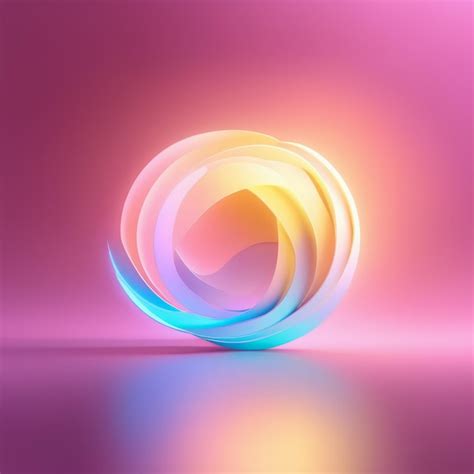 Premium Photo 3d Render Abstract Background With Colorful Shapes Abstract Design Minimal