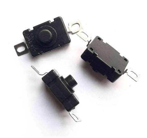 Pin On Off Push Button Pin Torch Switch PCs ELCMART