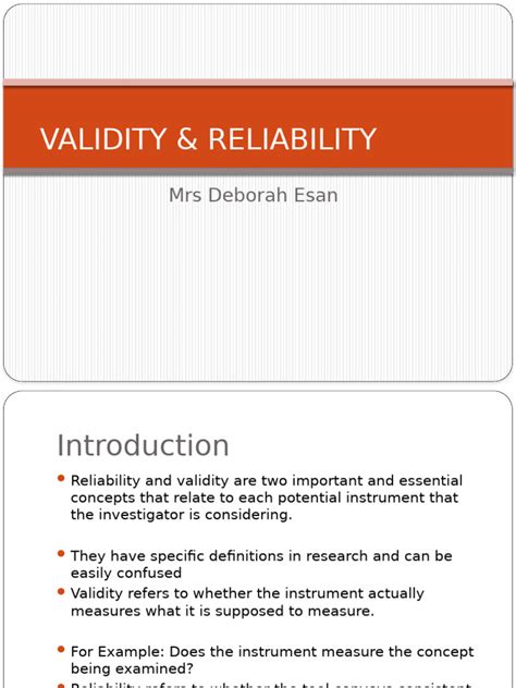 validity and reliability pdf validity statistics evaluation methods