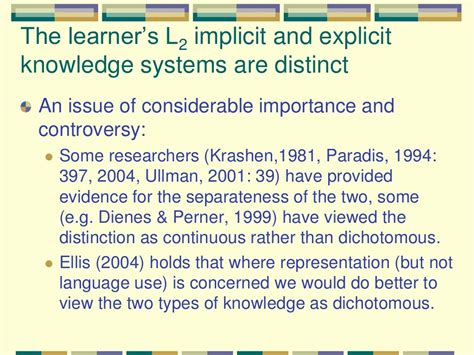 implicit and explicit learning knowledge and instruction