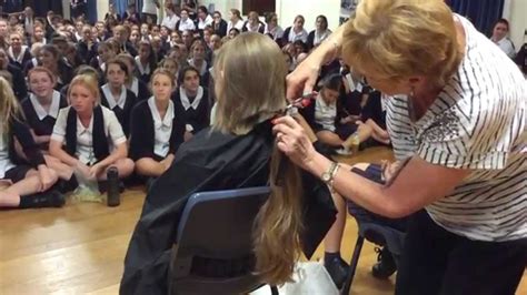 Getting A Hair Cut For Worlds Greatest Shave At School Youtube