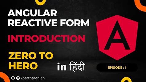 Angular Reactive Form Introduction Hindi In Depth Zero To Hero