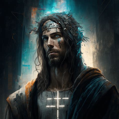 Cyberpunk Christ Rmidjourney