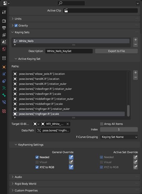 Prefered Method For Auto Keying Animation And Rigging Blender Artists Community
