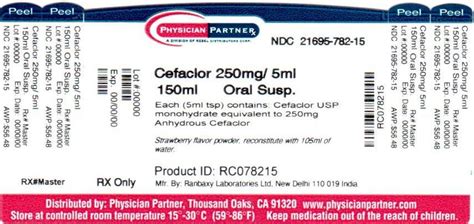 Cefaclor Rebel Distributors Corp Fda Package Insert