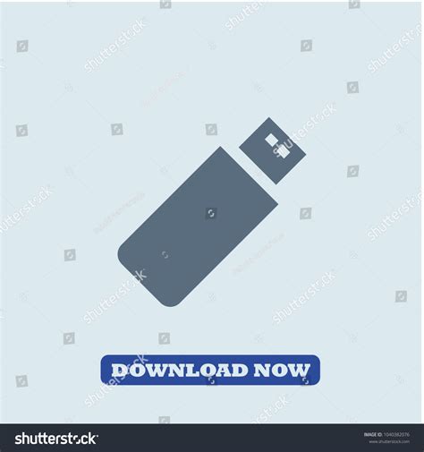 Usb Flash Icon Vector Stock Vector Royalty Free Shutterstock