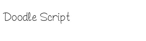 Doodle Script Font