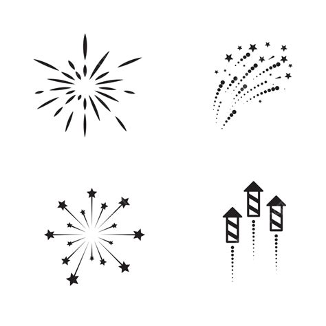 Firework Vector Icon Illustration Line Anniversary Diwali Vector Line Anniversary Diwali Png