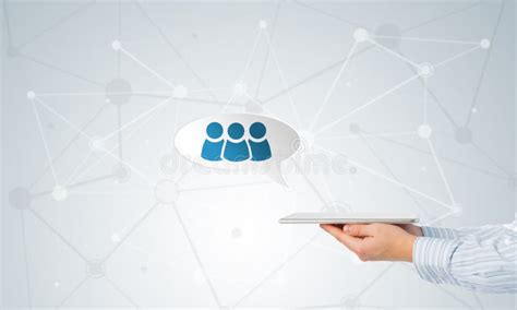 Man Presenting Interface Application Stock Image Image Of Professional Executive 81794259