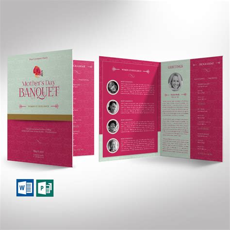 Mothers Day Program Template Graphicmule