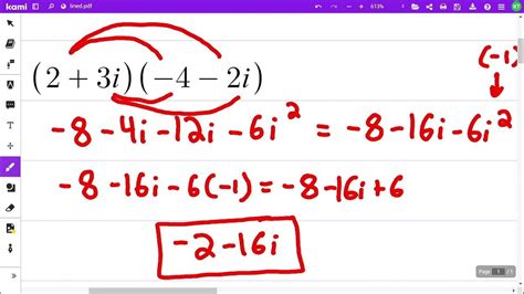 Simplifying Complex Numbers Youtube