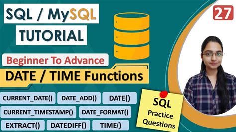 27 Date And Time Functions In Sql Types Of Sql Functions Examples