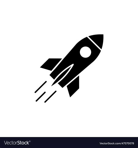 Rocket Icon Startup Icon Royalty Free Vector Image