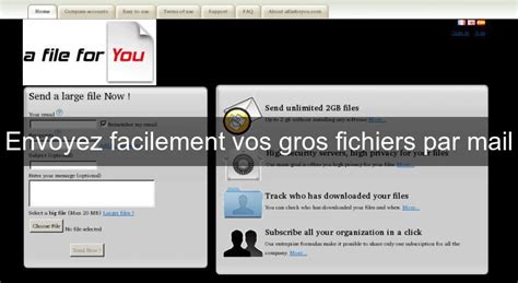 Envoyez Facilement Vos Gros Fichiers Par Mail Email