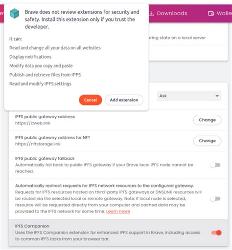 How To Use Ipfs On Brave Browser Simplified Privacy